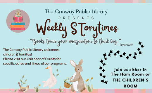 Storytimes | Conway Public Library